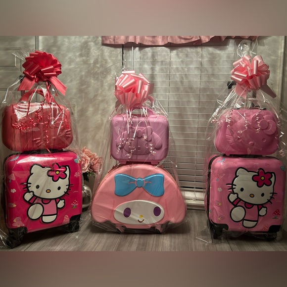 Hello Kitty | Bags | Hello Kitty Luggage Set | Poshmark